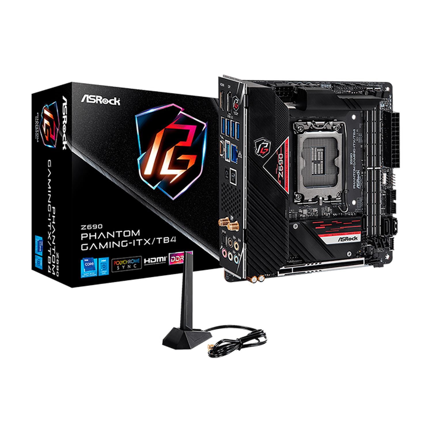 Tarjeta Madre ASROCK Z690 PHANTOM GAMING-ITX/TB4 1700 2x DDR5 PCIe 5.0 ...