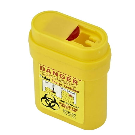 SHARPSAFE MEDICAL SHARPS BIN Disposable Syringe/Needle Tattoo Biohazard ...