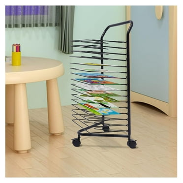 Free Shipping! MEEDEN Wood Large Print Rack, Artist Storage Rack with ...