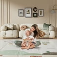 Baby Play Mat 71x79 Inch Foam Folding Play Mat, Non-Toxic XPE ...