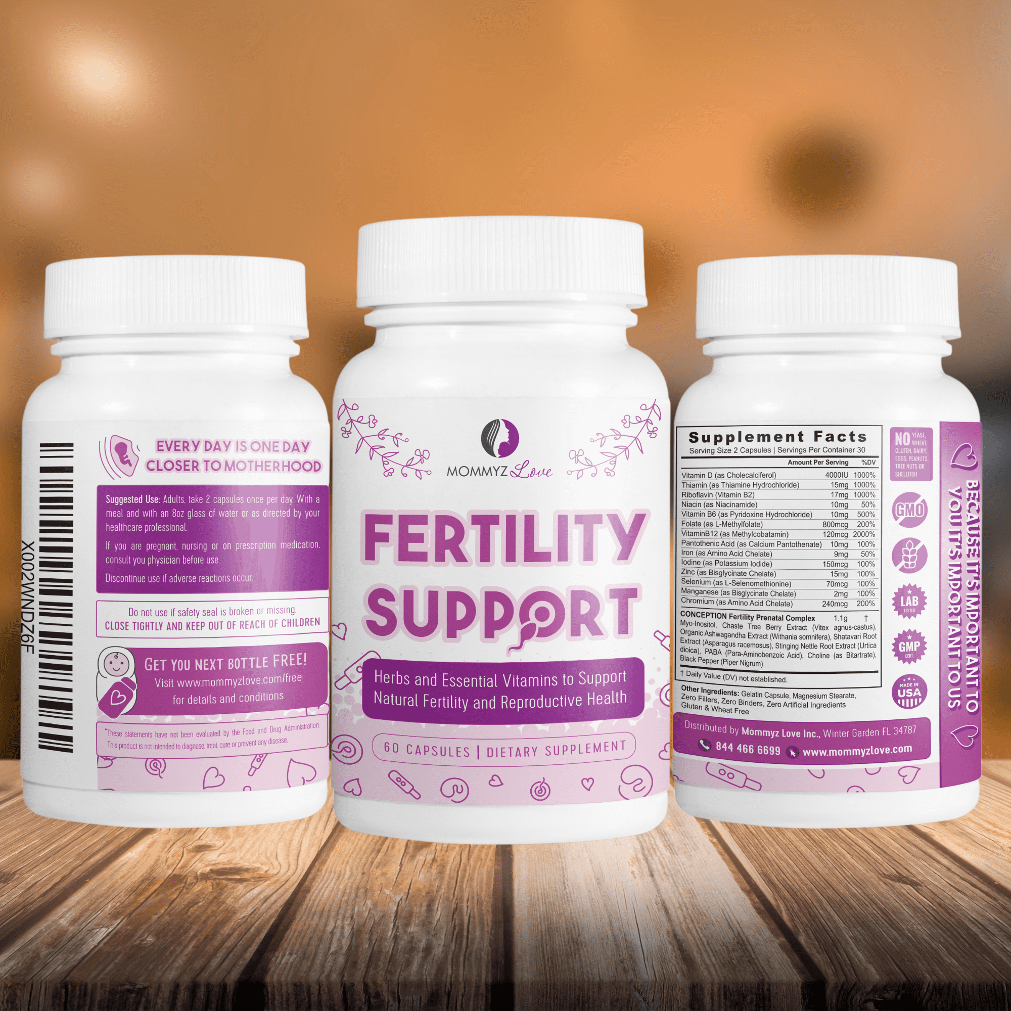 Buy Mommyz Love Fertility Pills For Women - Prenatal Vitamins ...