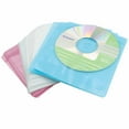 50 Double Sided Plastic CD DVD Sleeves Clear Window Disc Envelopes ...