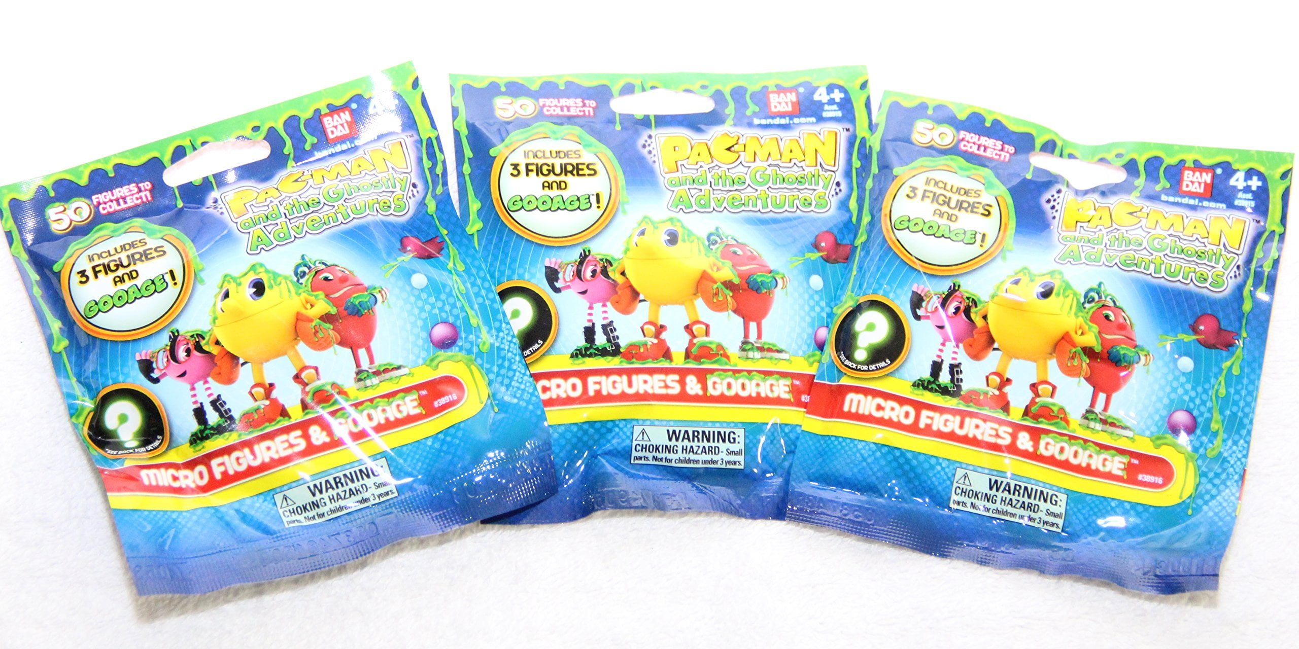 3x Pac-man ghostly adventures Micro figures & Gooage Blind pack By ...