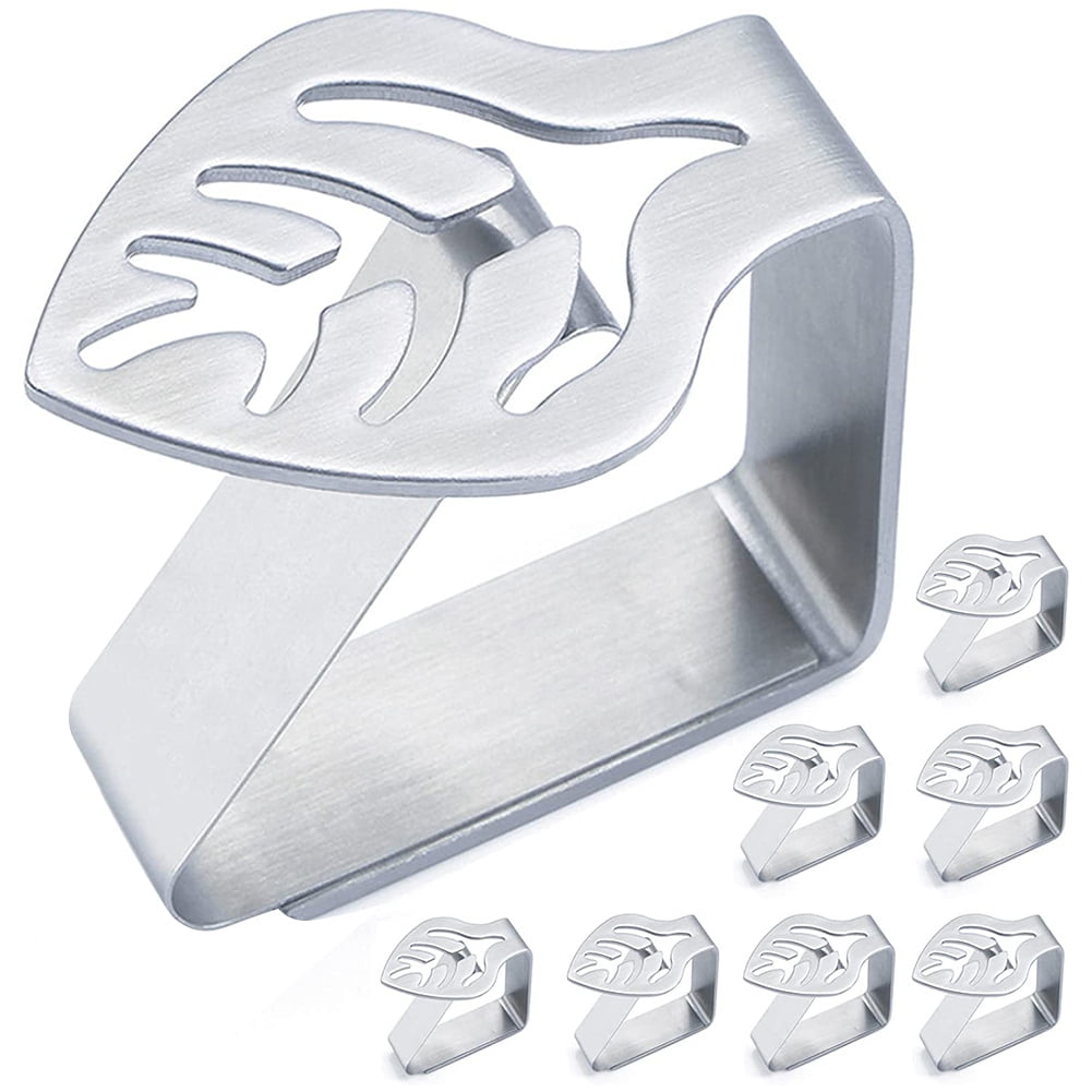 Click here for Unbranded 8 Pcs Silver Stainless Steel Tablecloth... prices