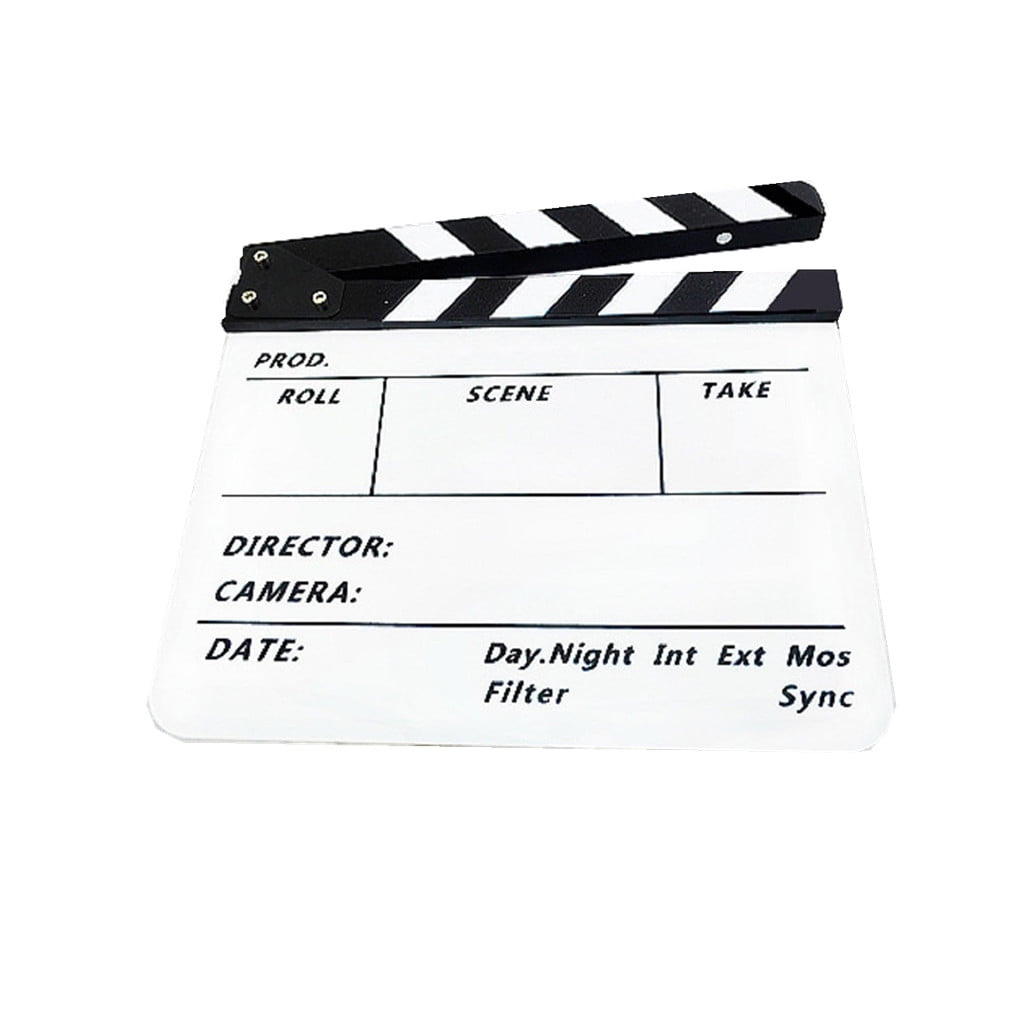 Acrylic TV Film Movie Action Clapboard Clapper Board Clapperboard Slate ...