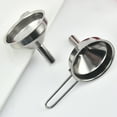Strap Handle Stainless Steel Strainer Funnel Flasks Pot Filler For ... Strap Handle Stainless Steel Strainer Funnel Flasks Pot Filler For ...