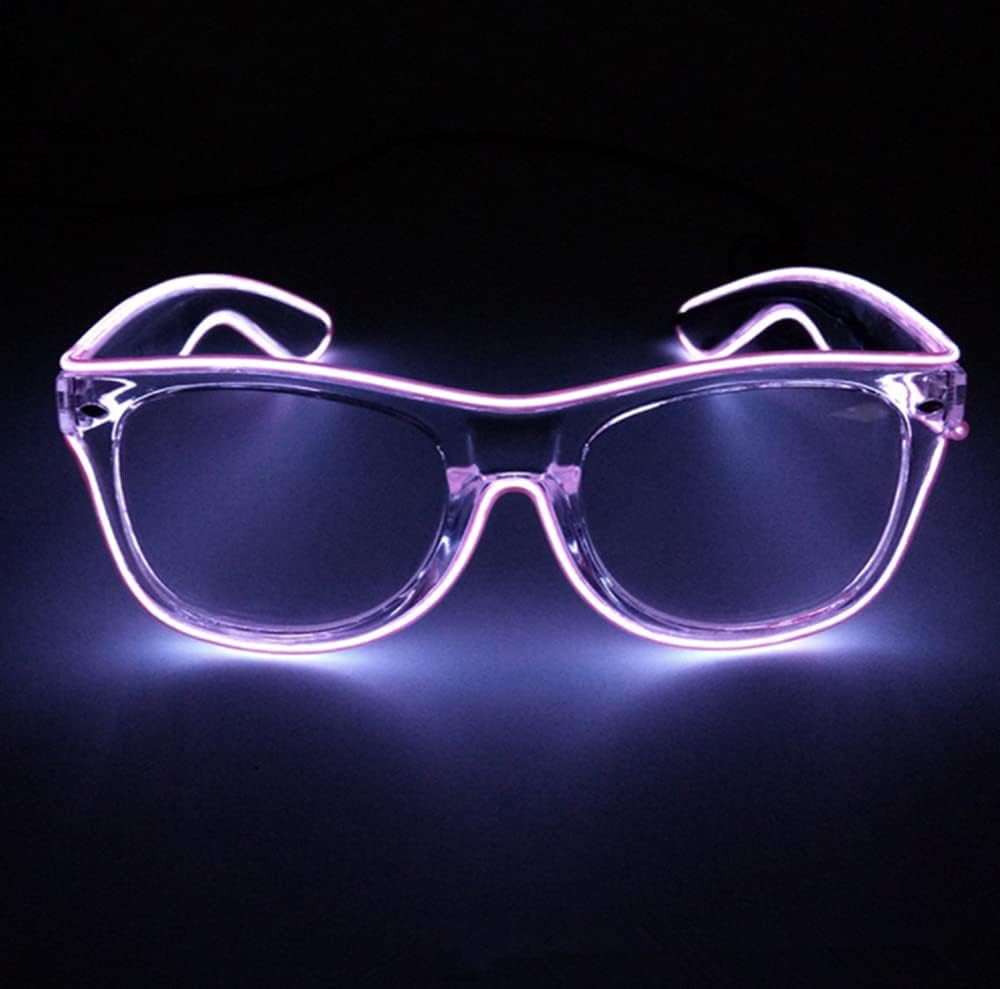 LINLIN LED Glasses, Light Up Rave Glasses LED Party Glasses Light Up ...
