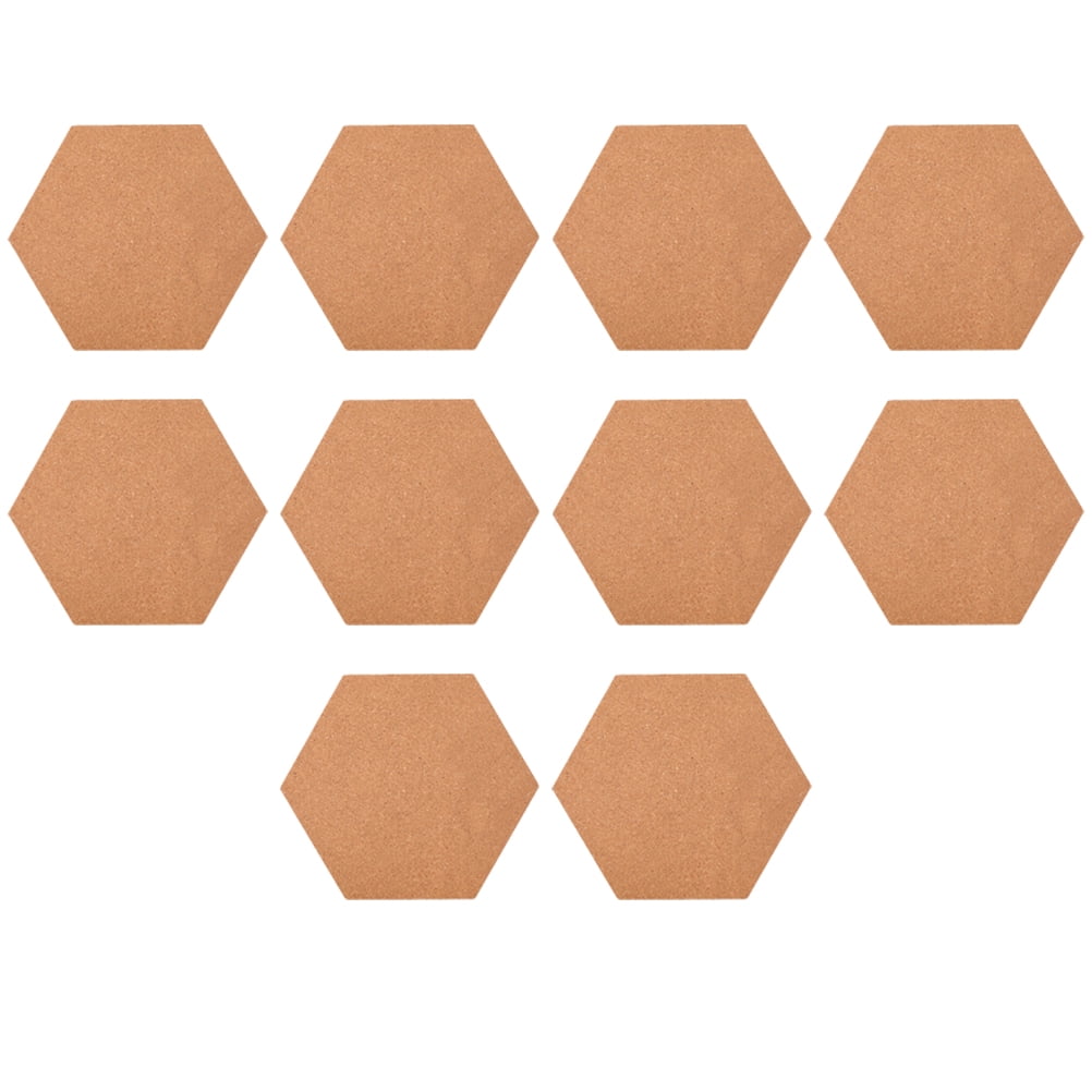 Board Cork Wall Bulletin Tiles Hexagonal Message Pin Boards Memo Mini ...