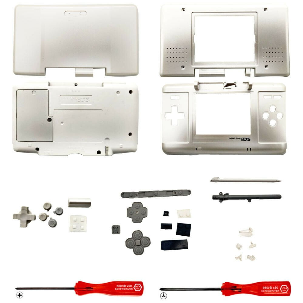 Shell Housing for Original Nintendo DS Replacement Screen Tools Silver ...