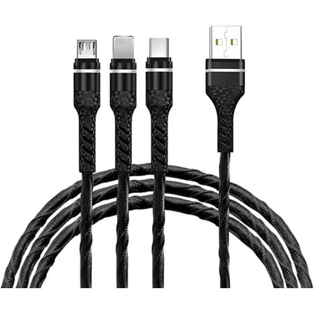Charging Cable 3-in-1 USB Charging Cable Multi Charger Line Multiple ...