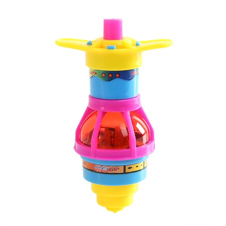 Creative Children's Flash Glowing Gyro Clockwork Toy Colorful Gyro ...