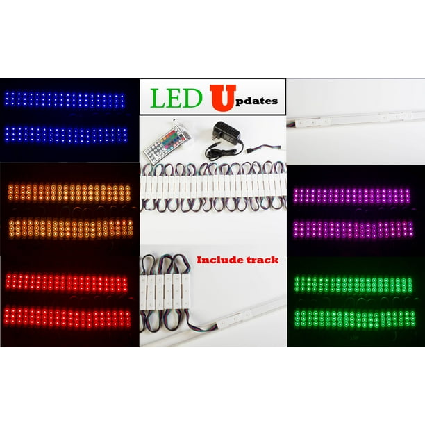 LEDUPDATES Color Change Storefront RGB LED Light with Track and UL ...