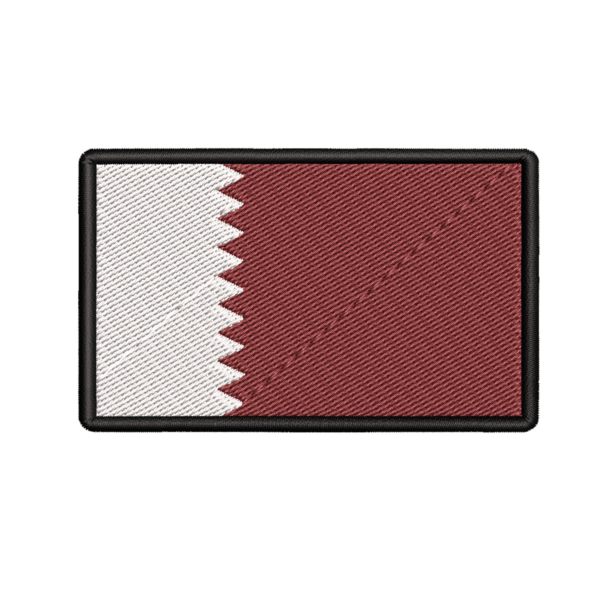 Qatar Flag Embroidered Iron-on Patch - Walmart.com
