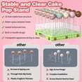 Cake Pop Display Stand 25-Hole Light Green Gingham 1-Pack Dining ...