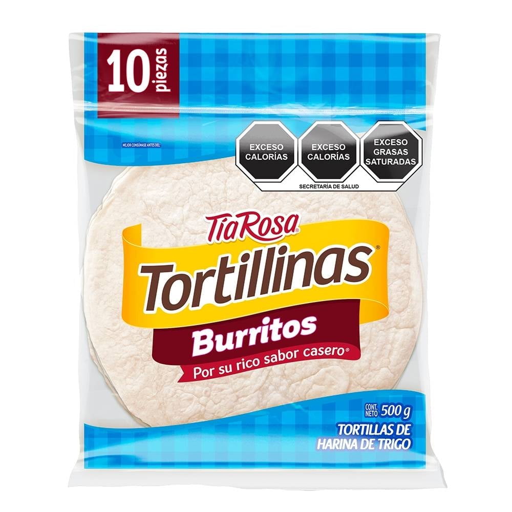 Tortillas de harina Tía Rosa Tortillinas burritos tamaño XL 500 g ...