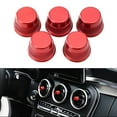 Red Air Conditioner Vent/Opening Knob Covers For Mercedes W205 X205 C ...