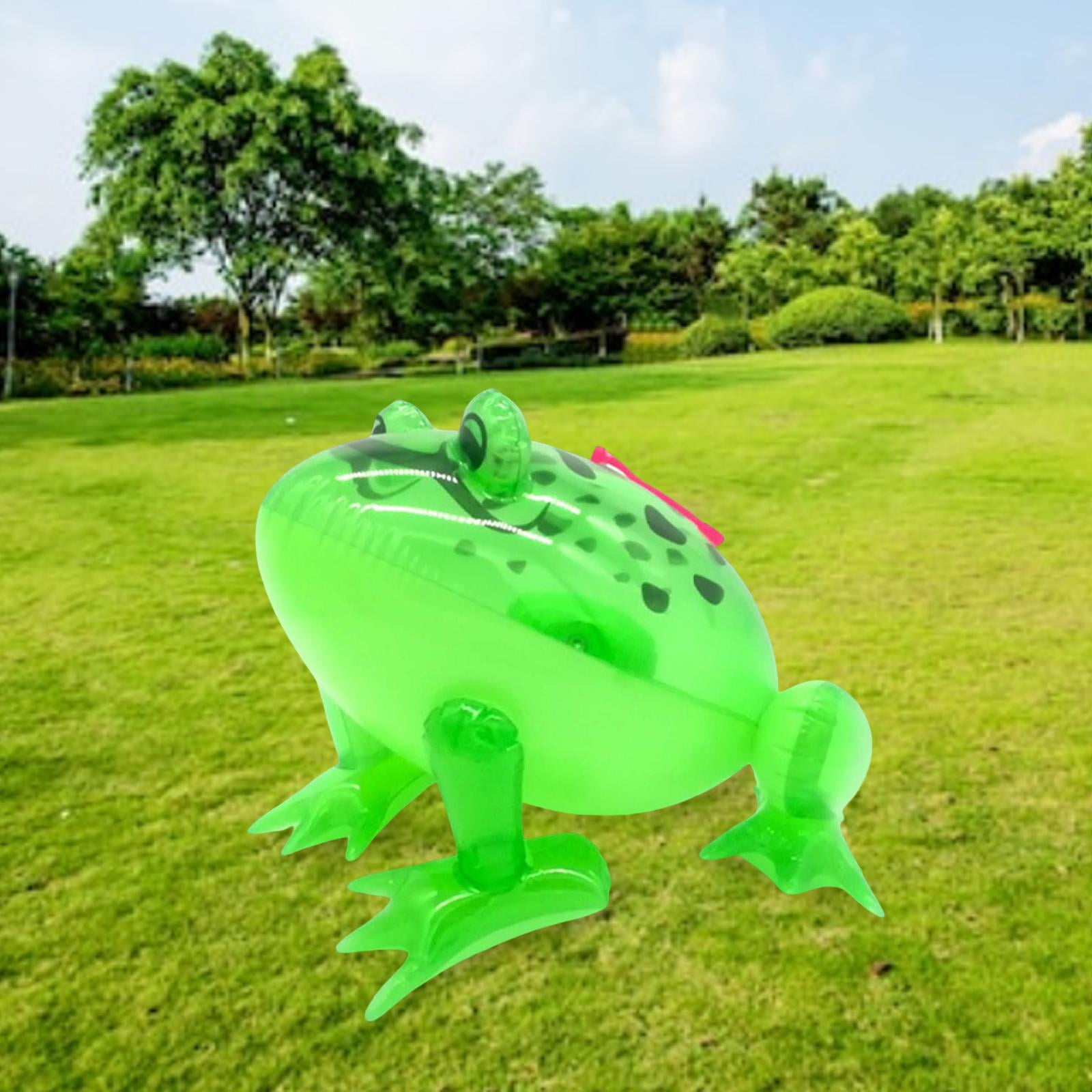 Funny Inflatable Frog Model Baby Shower Toy with Flashing Light for ...