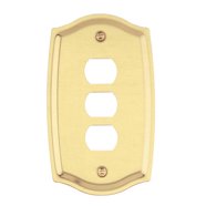 Brass Plated Concealed Receptacle Floor Box Kit - Walmart.com