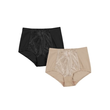 Vassarette Women's 3-Pack Undershapers Light Control Boyshort Panties ...