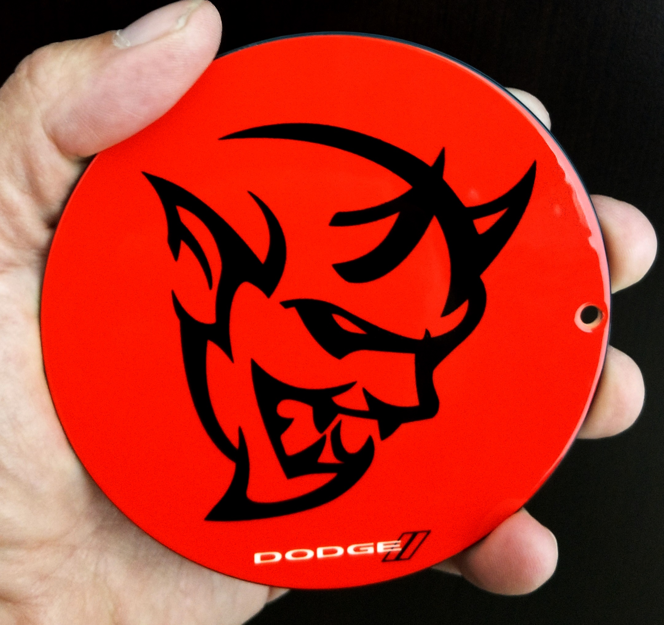 Dodge Demon Red and Black Steel Sign - Walmart.com