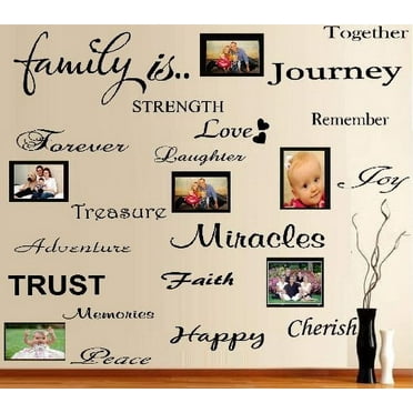 Innovative Stencils 12 Family Quote Words Vinyl Wall Decal - Walmart.com