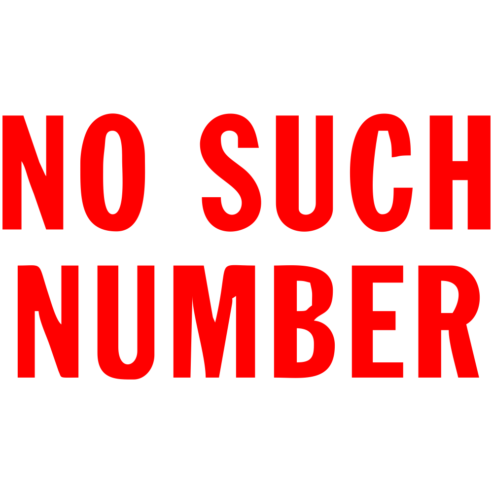 NO SUCH NUMBER Stock Stamp | Pre-Inked Xstamper - Walmart.com