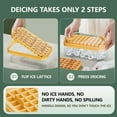 Btomtd Ice Block Storage Box Set One-Click Press Ice Cube Molds for ...
