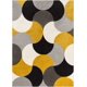 Well Woven Hilda Gold Modern Geometric Circles & Boxes Pattern Area Rug ...