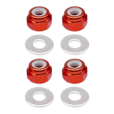 8 Pieces M3 Wheel Lock Nuts with Gasket Metal Wheel Hardware for Wltoys ...