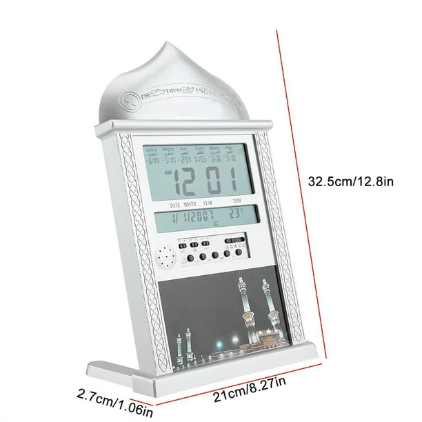 Muslim Islamic Praying Clock Azan Prayer Alarm Digital Azan Table Clock ...