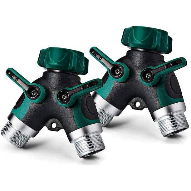 Oumilen Garden Hose Accessories-2 Way Y Hose Connector Hose Splitter(2 ...