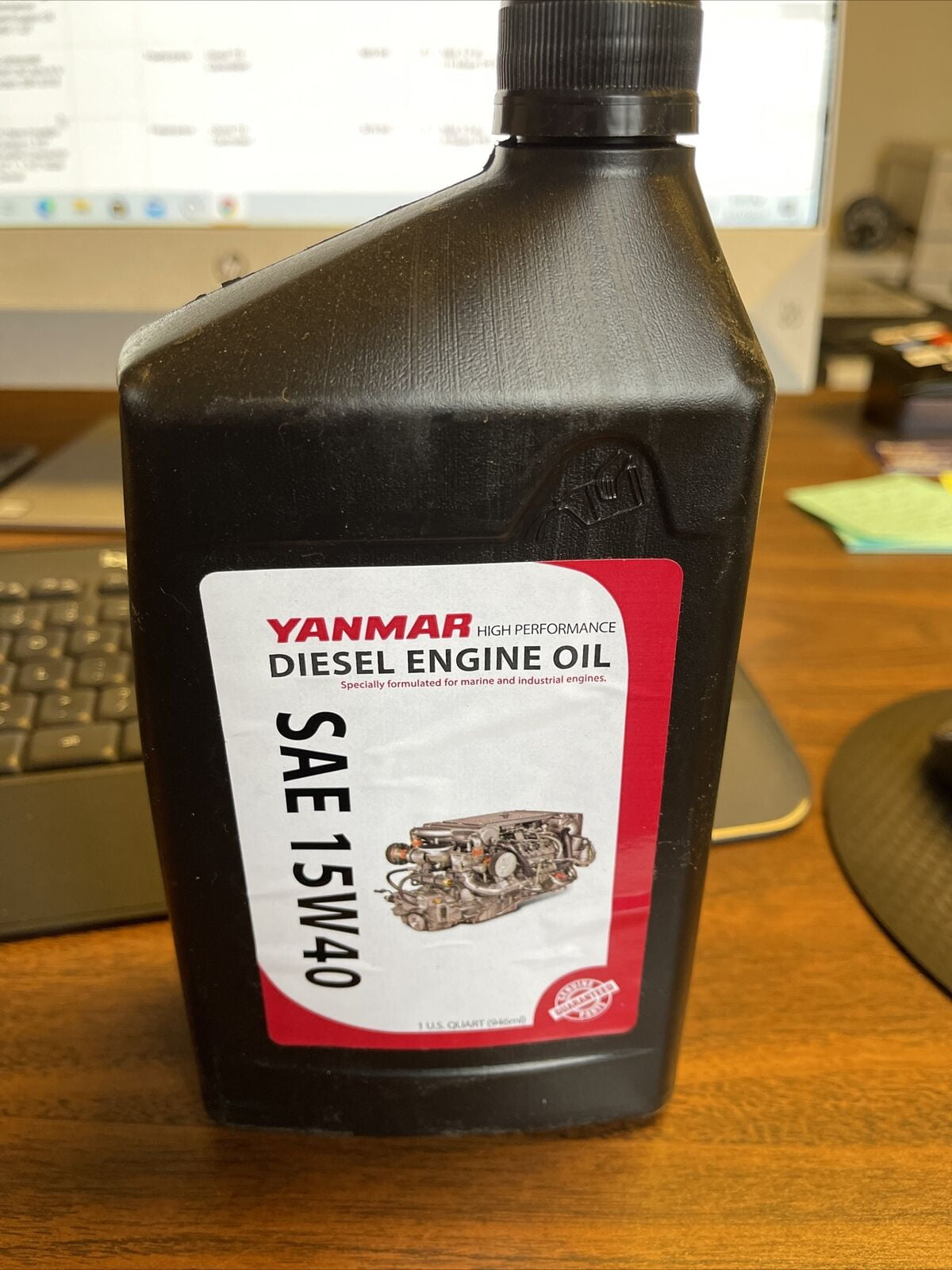 (8/CASE) GENUINE Yanmar SAE 15W40 High Performance Diesel Engine Oil ...