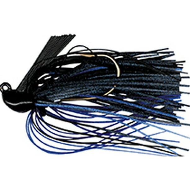 Arkie Lures Rattle Band Bass Jig, 1/4 oz., Black/Blue, RBJ-14-2 ...