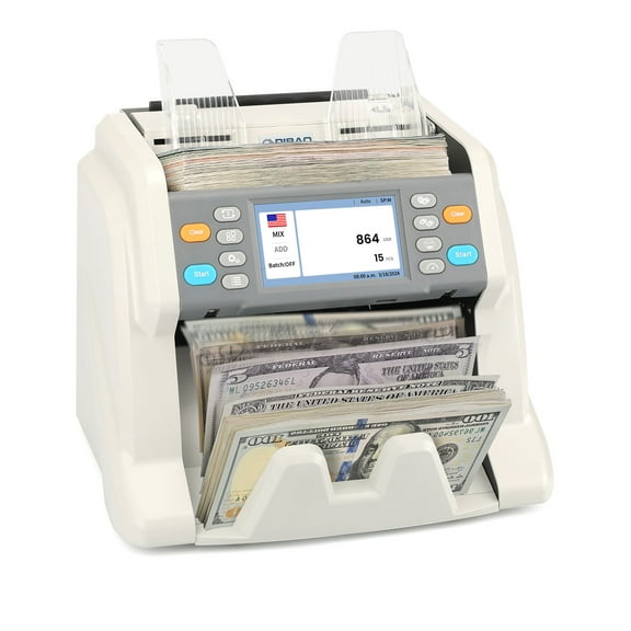 Kolibri KBR-1500 V2 1-Pocket Mixed Denomination Bill Counter & Sorter ...