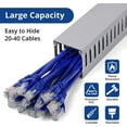 LINYAN-2x2in Server Rack Cable Management, 6.6ft Cable Duct Cable ...
