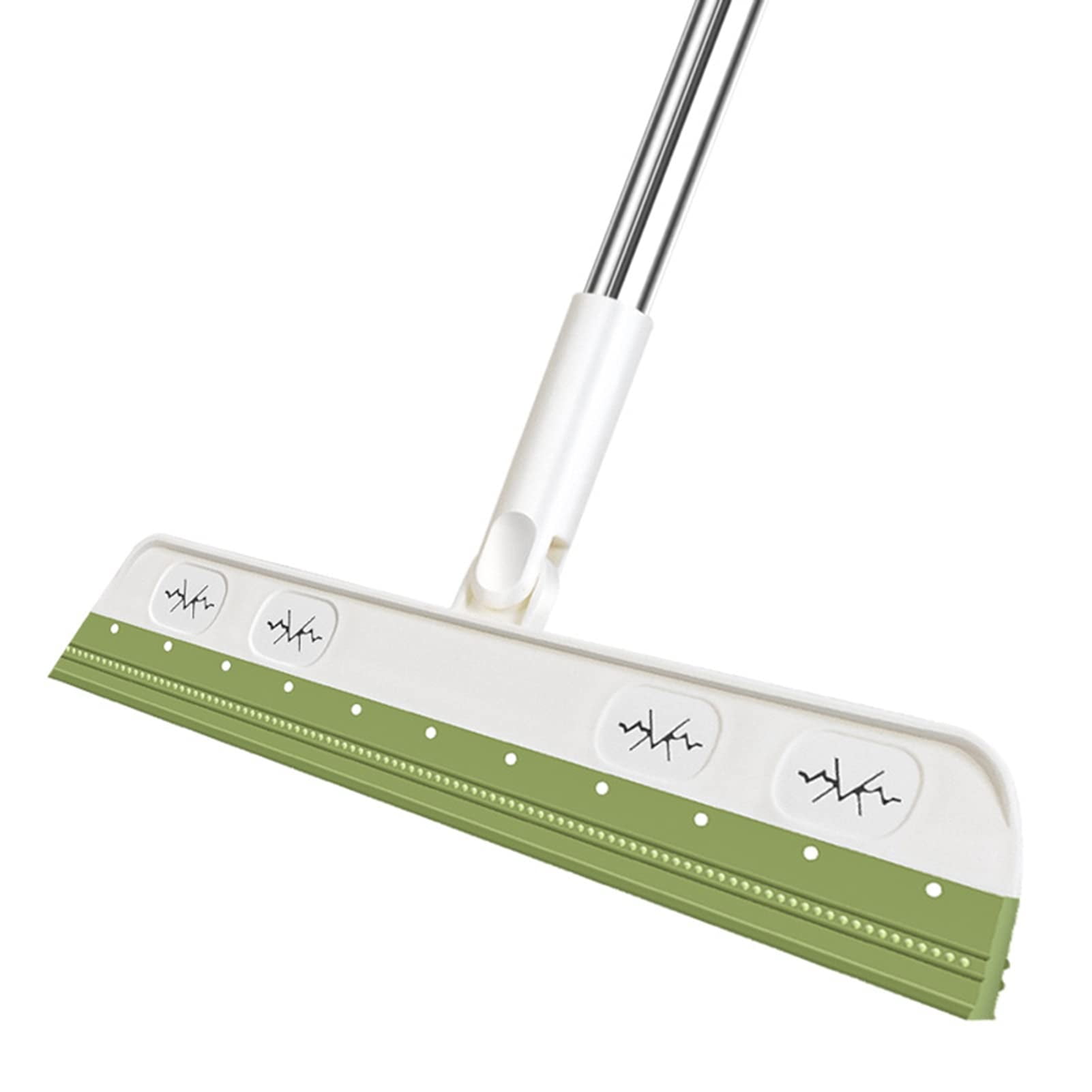 Green Household Cleaning Floor Squeegee with Long Handle, Non-stick ...