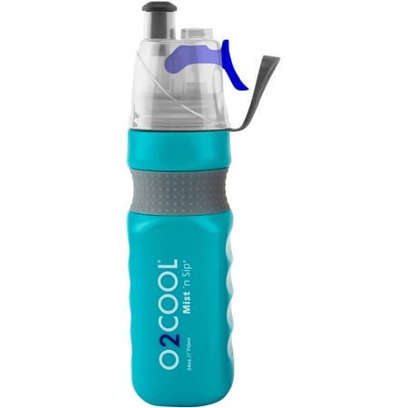 O2 Cool Power Flow Grip Band Bottle with Classic Mist 'N Sip Top 24 oz ...