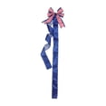 39.3 Inch Patriotic Large Decorative Bow Red White Blue Shiny Fabric ...