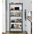 5-Tier Shelving Unit Adjustable Metal Shelves 48" H Storage Rack Wire ...