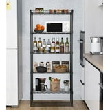 5-Tier Shelving Unit Adjustable Metal Shelves 48" H Storage Rack Wire ...