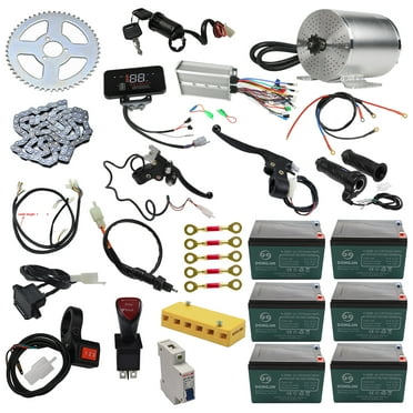 72V 3000W 4900rpm Electric Brushless DC Motor Kit with 60A Speed ...