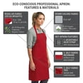 Artisan Collection by Reprime Bib Apron, Self-Fabric Adjustable Apro ...