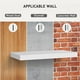 Set of 3 Modern Style Floating Shelves Wall Mounted for Decor, White ...