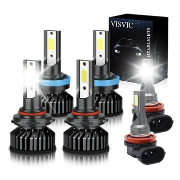 Alla Lighting 2800lm 5201 5202 LED Fog Light Bulbs or DRL Daytime ...