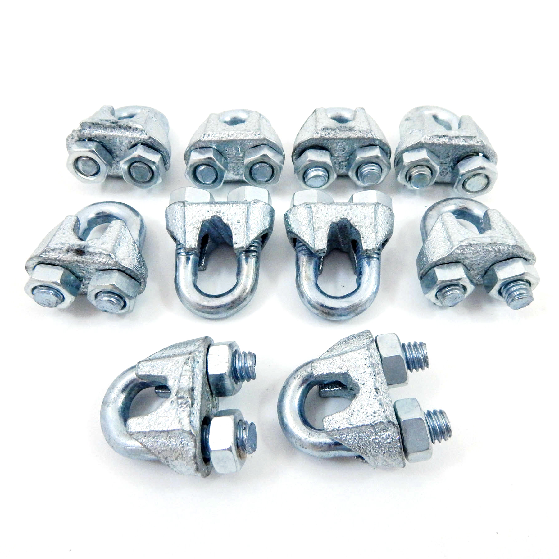 Red Hound Auto 20 New Malleable Zinc Wire Rope Cable Clips, 5/16 Inches ...
