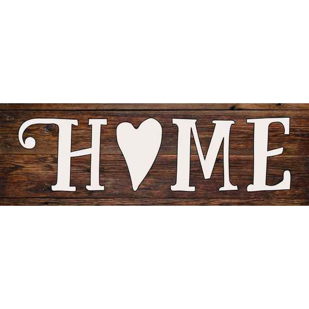 Home with a Heart Farmhouse Rustic Looking Wood Sign Wall Décor Gift 6 ...