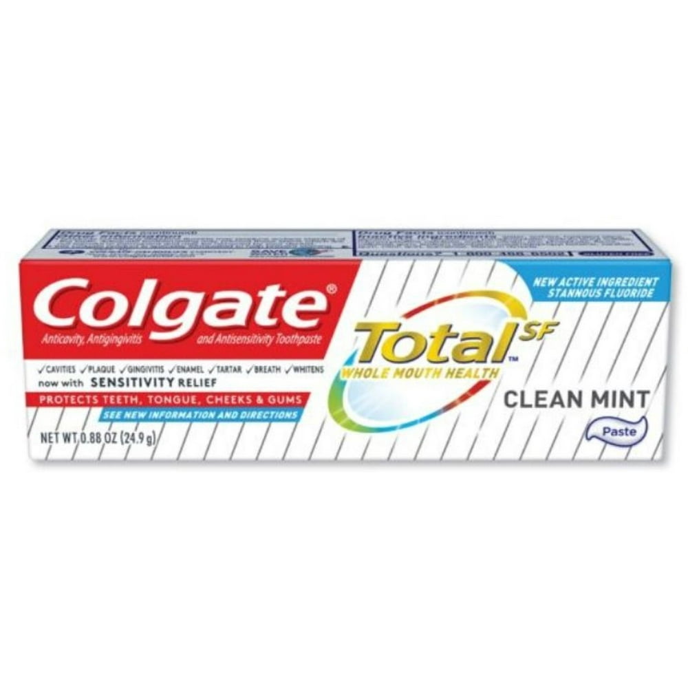 6 Pack - Colgate Total Clean Mint Toothpaste 0.88 oz - Walmart.com ...
