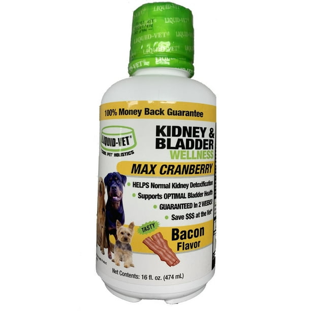 Liquid-Vet K9 Kidney & Bladder Wellness with MAX Cranberry - Bacon ...