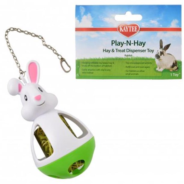 Kaytee 100533433 Play-N-Hay Hay & Treat Dispenser Rabbit Toy - Walmart.com