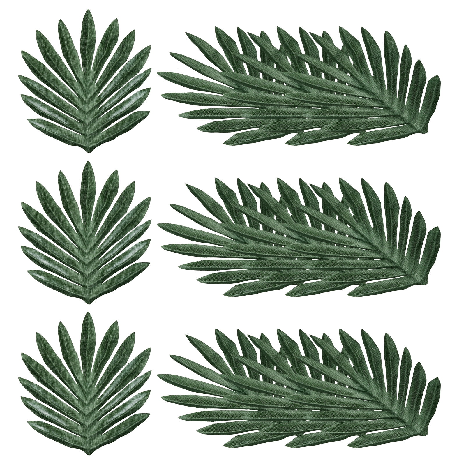 Click here for Unique Bargains 7 Green Palm Leaves  12 Pack Artif... prices